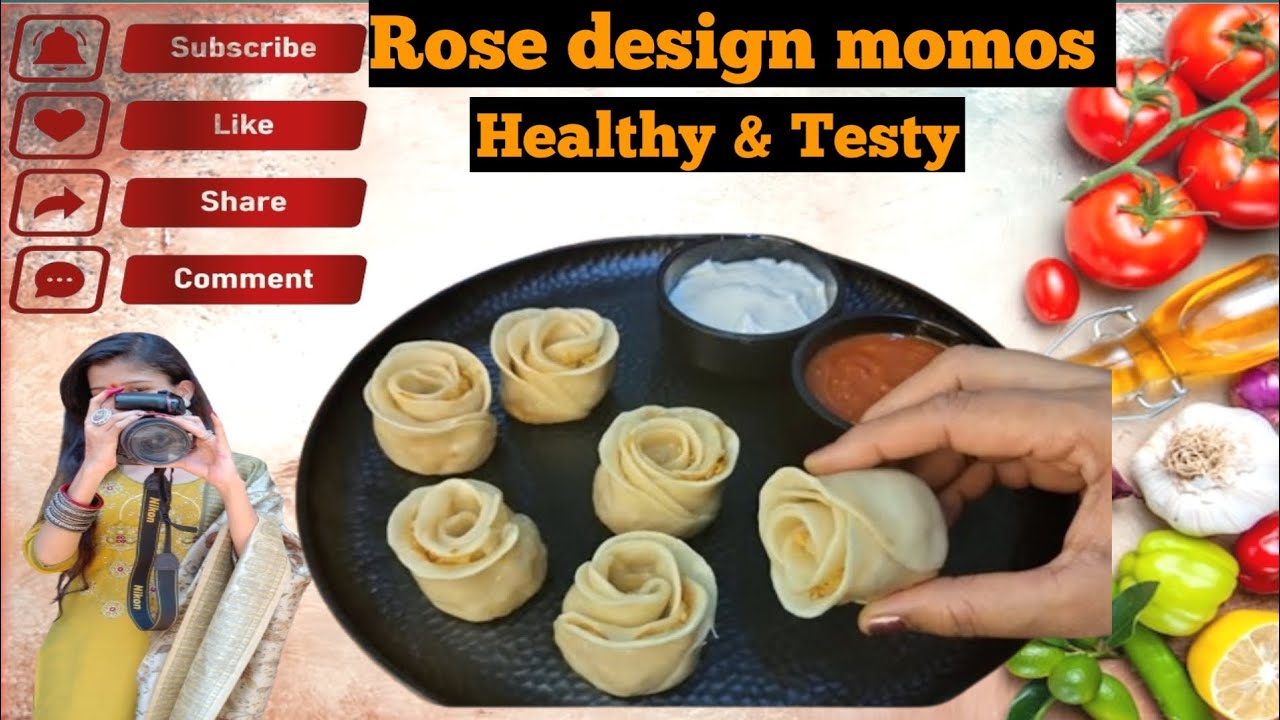 viral Rose design momos 🌹🤤/instant momos recipe 🥰#youtube #viral # ...