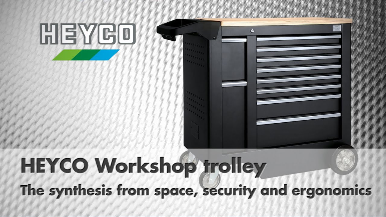 HEYCO Workshop Trolley "Intelligent Tools" - YouTube