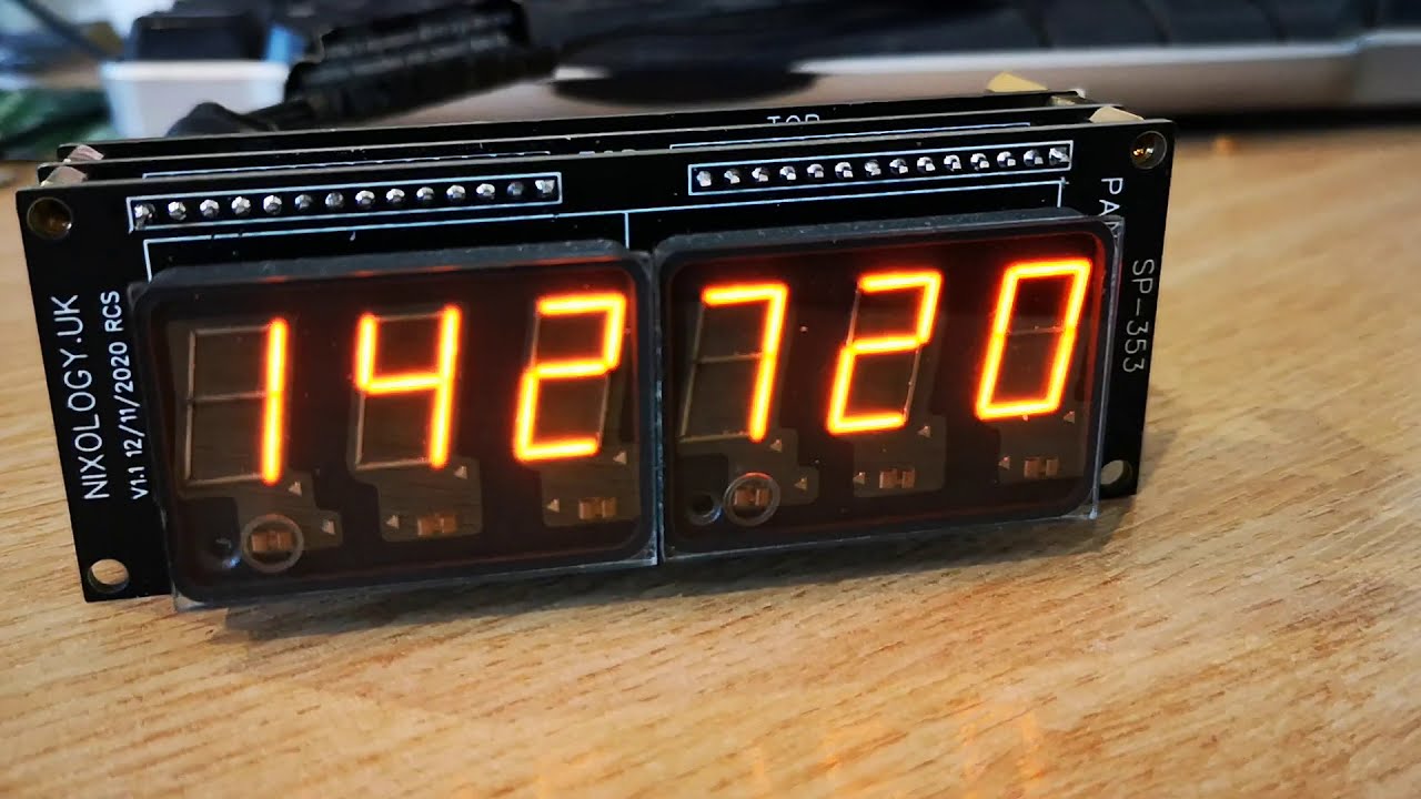 Sperry SP-353 Panaplex Clock - YouTube