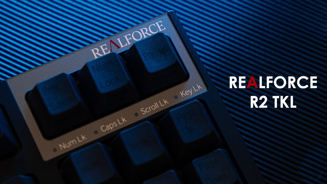 Realforce R2 TKL - Topre Variable Weight Typing Sounds - YouTube