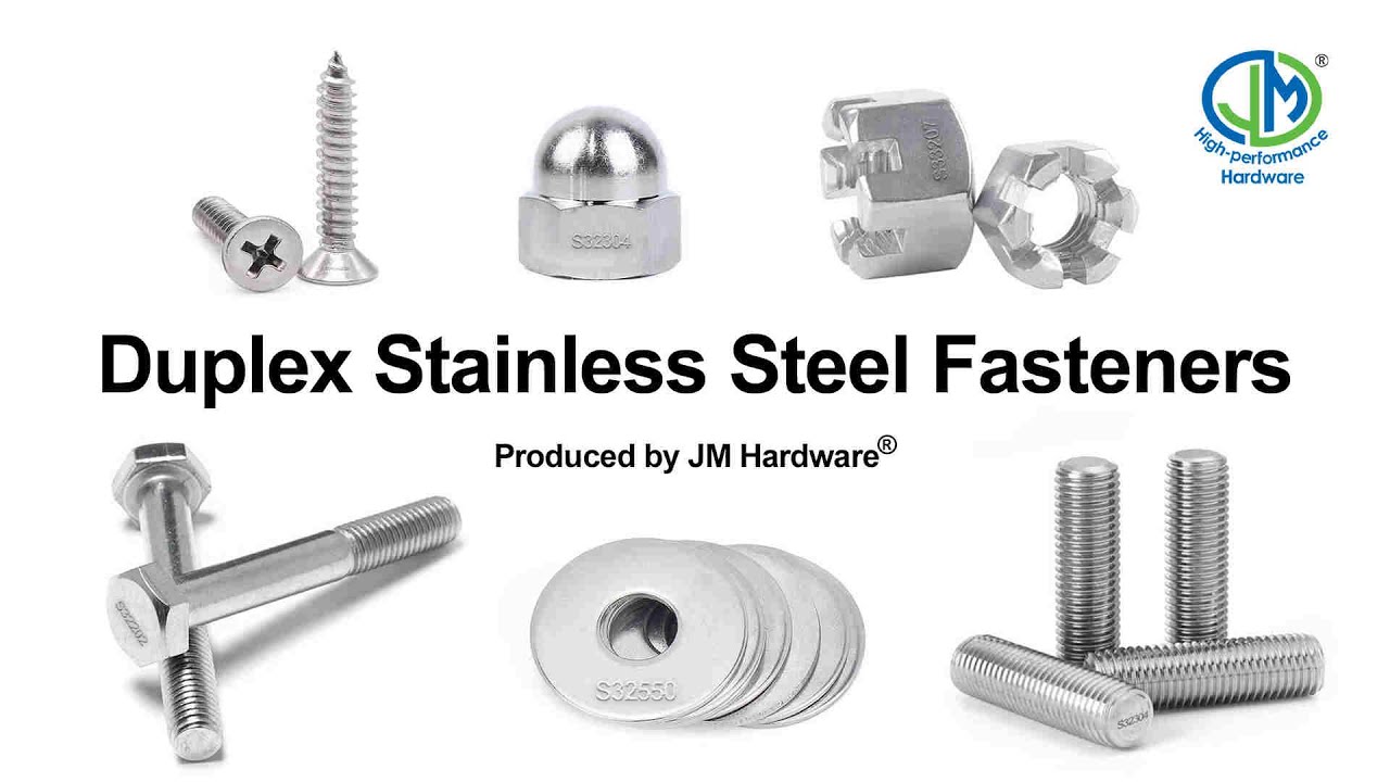 Duplex Stainless Steel Fastener Produced by JM Hardware® - YouTube