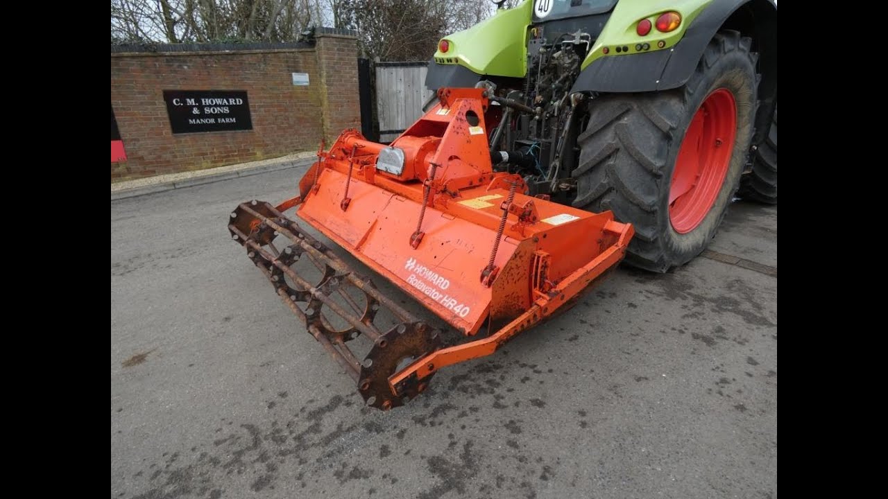 HOWARD HR40 ROTAVATOR DEMO VIDEO - YouTube