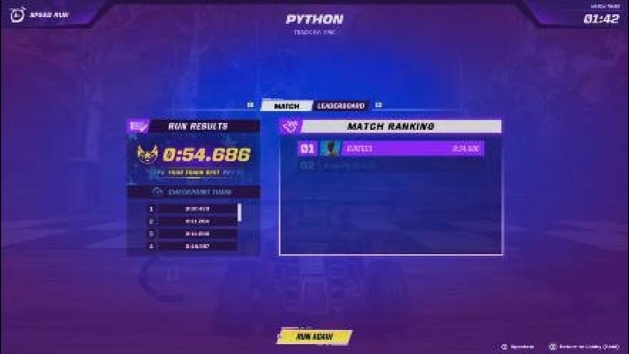 🏆Python Speedrun World record 54.686s | Rocket racing - YouTube