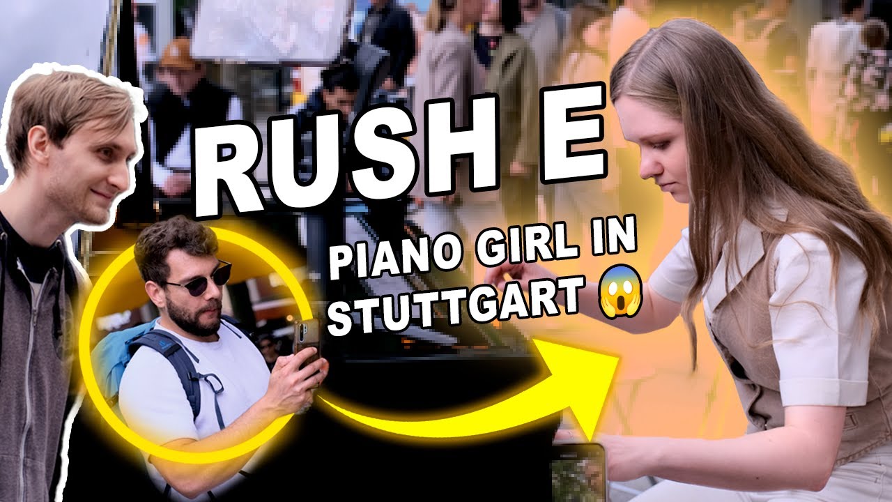 PLEASE DON'T BREAK THE PIANO! Playing Rush E in public 🔥 - YouTube