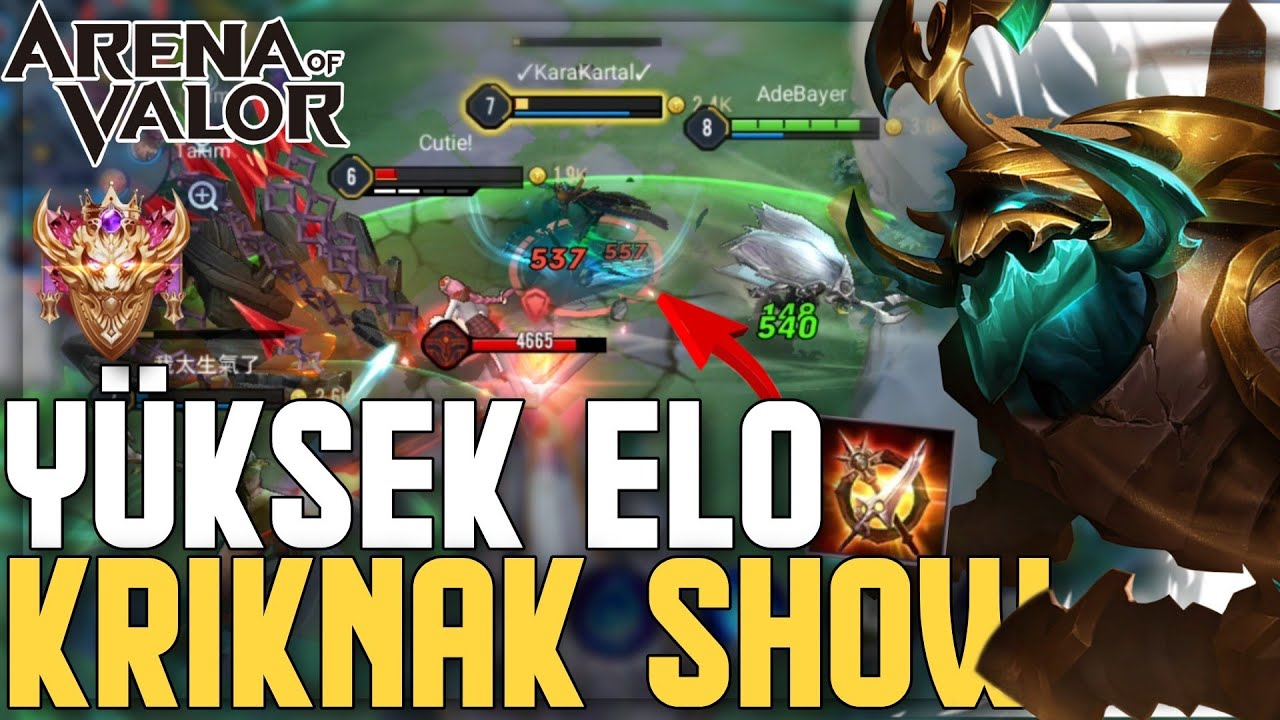 USTA LİGİNDE Kriknak İle DANS EDİYORUZ! | Arena of Valor Kriknak EN İYİ ...