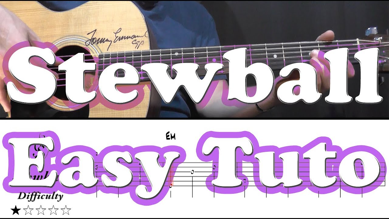 Stewball - Guitar Tutorial for beginners - YouTube
