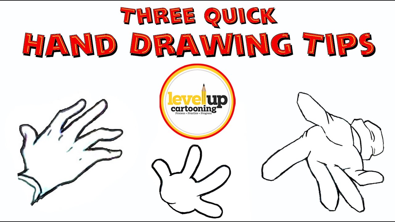 3 Tips for Drawing Cartoon Hands - YouTube