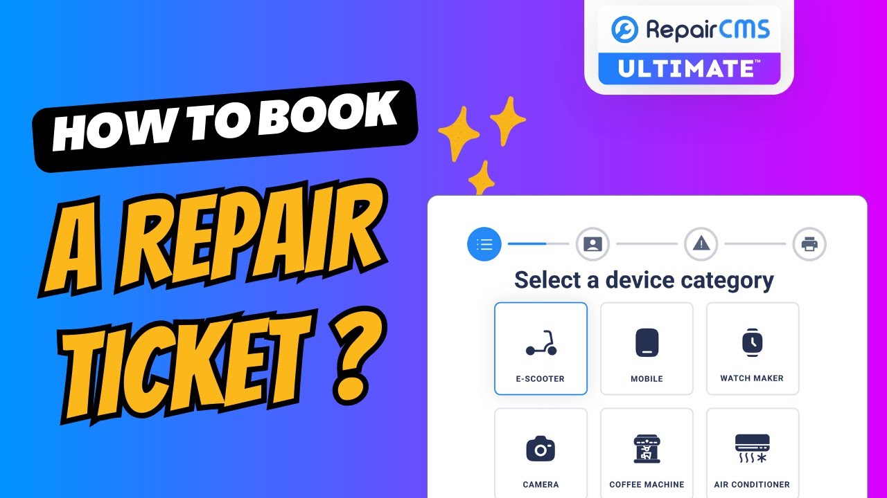 How to Book a Repair Ticket with RepairCMS Ultimate – Quick & Easy ...