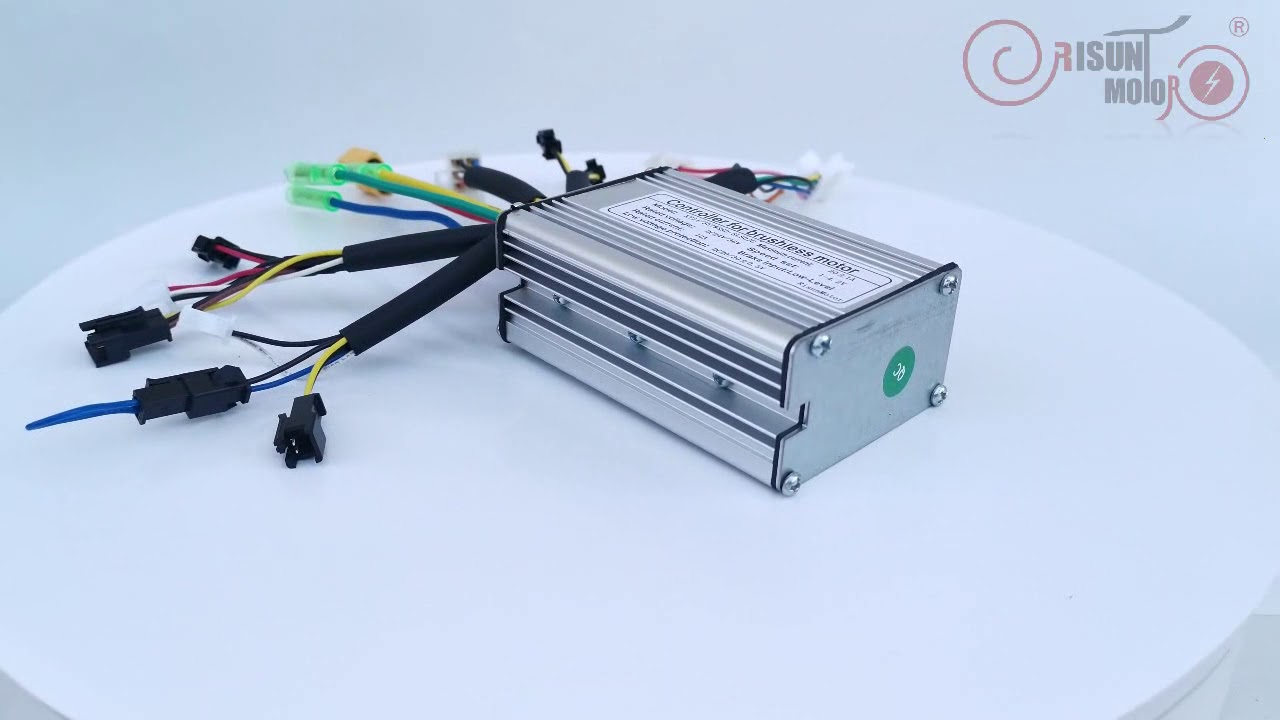 Risunmotor 24/36、48V 250/350W 20A controller - YouTube