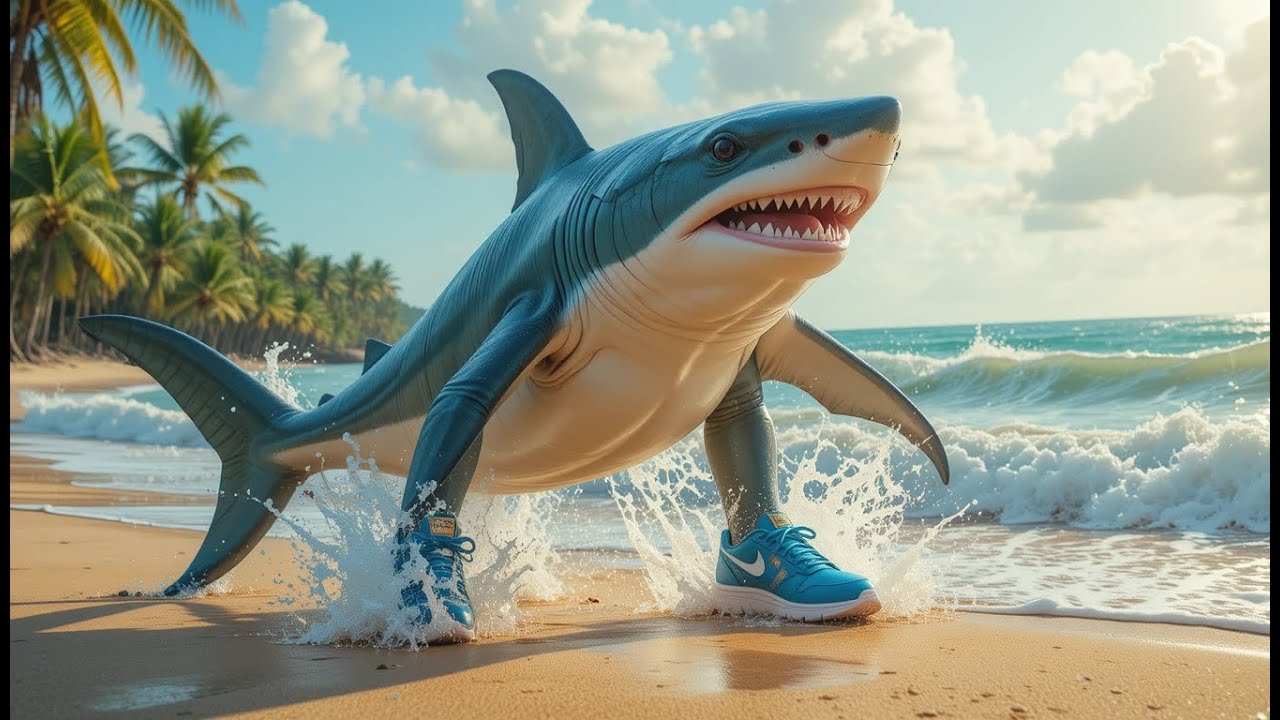 TRALALERO TRALALA MASHUP | 100 SHARKS - YouTube