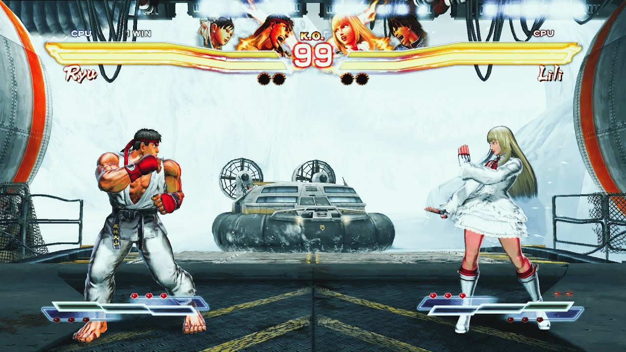 Ryu & Chun Li vs Lili & Lee (Hardest) Street Fighter X Tekken - YouTube