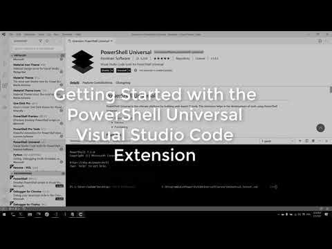 Getting Started with the PowerShell Universal Visual Studio Code Extension - YouTube