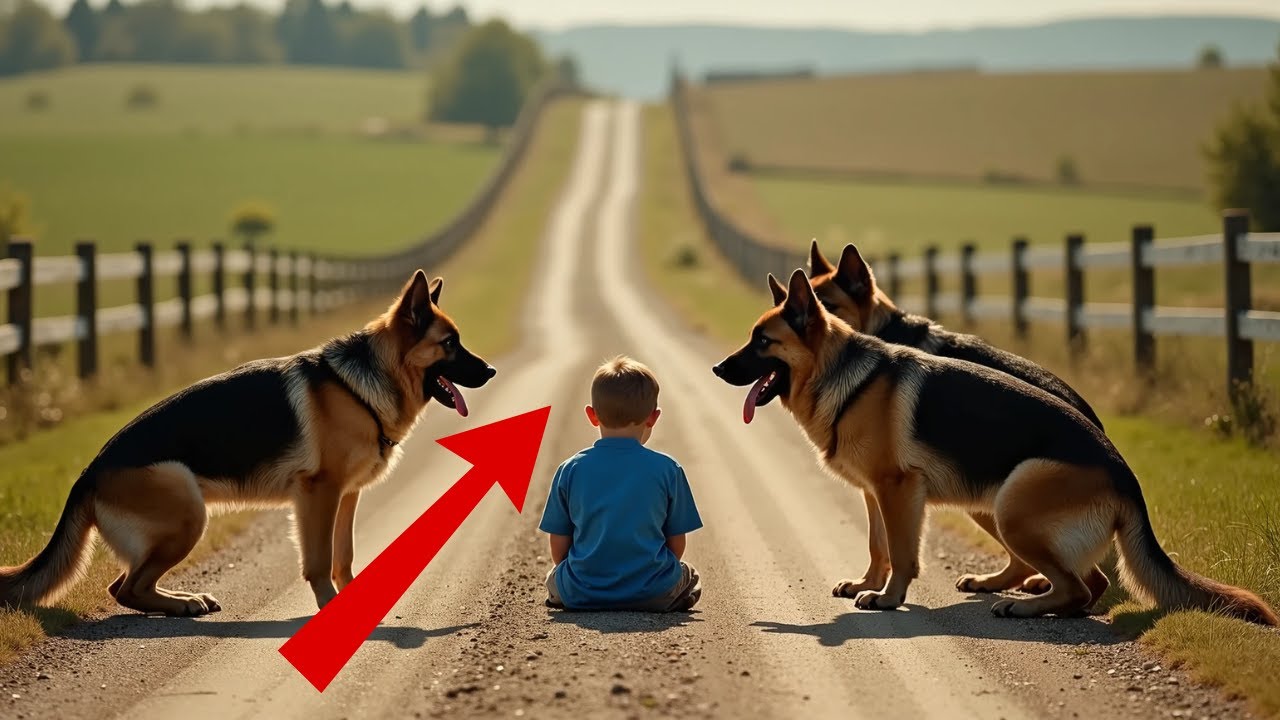 "K9-Schäferhunde umringen weinendes Kind auf der Straße – die nächste ...