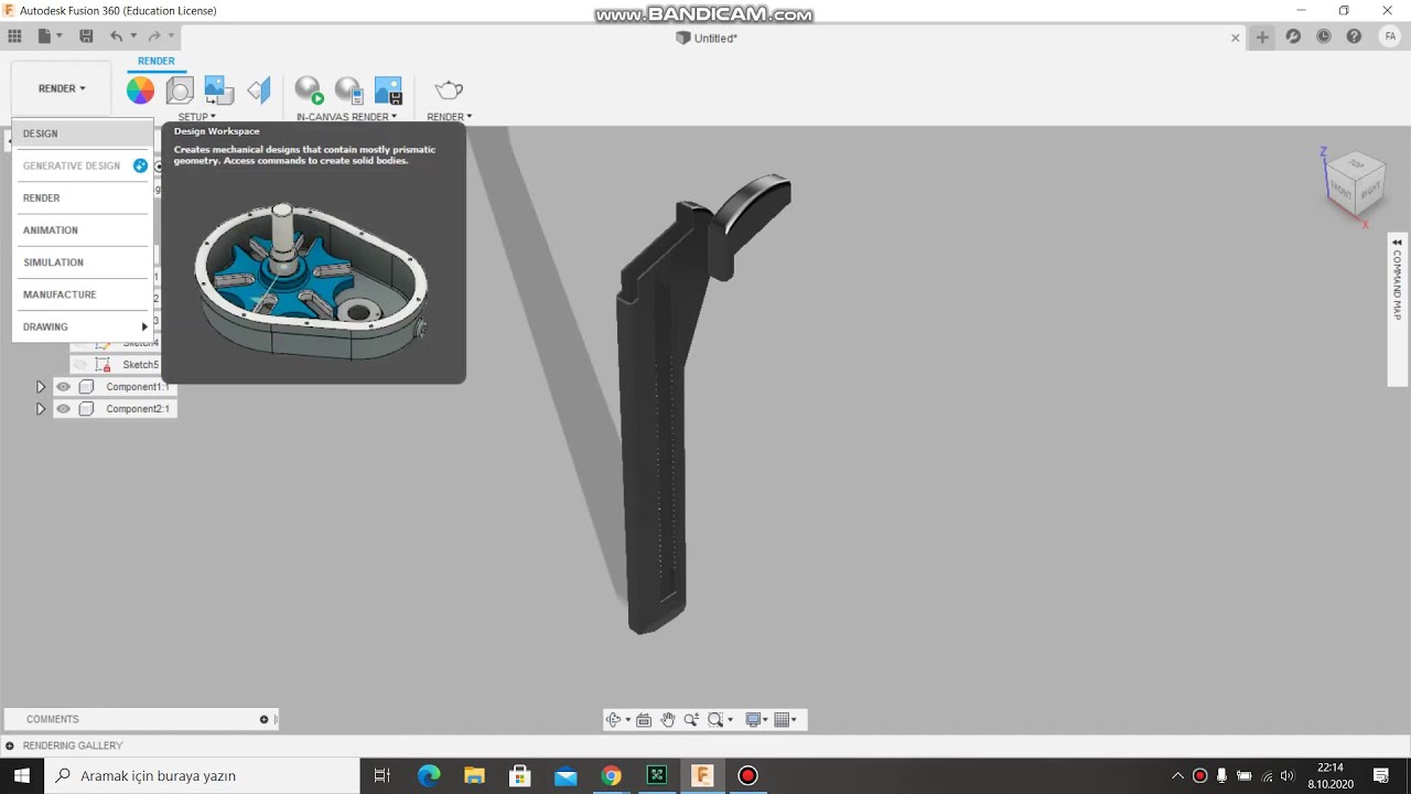 Fusion 360 Training for 3D Utility Knife/ Fusion 360'da 3D Maket Bıçağı ...