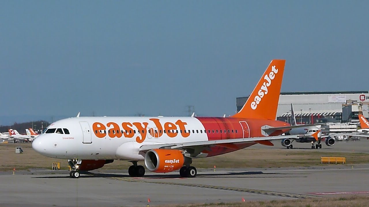 [HD] NEW SPECIAL COLORS! easyJet ''Tartan'' cs landing & takeoff at ...