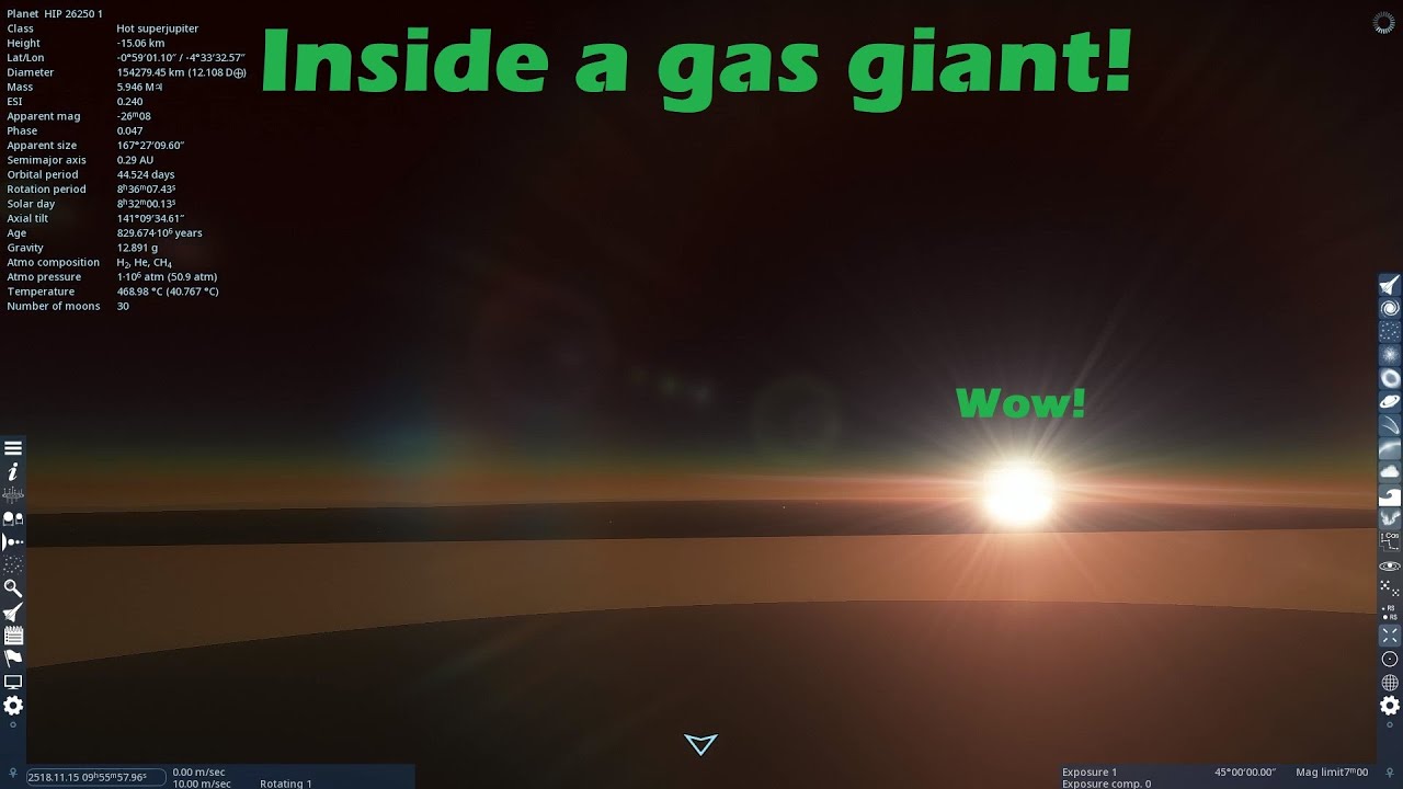 Landing on different gas giants in Space Engine! - YouTube