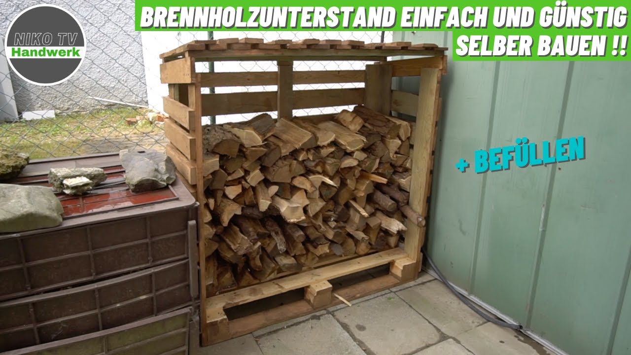 Holzunterstand Selber Bauen Pictures Kaminholzlager Selber Bauen