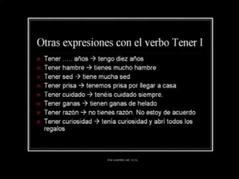 Leccion Tres - El Verbo Tener y Sus Expresiones - YouTube