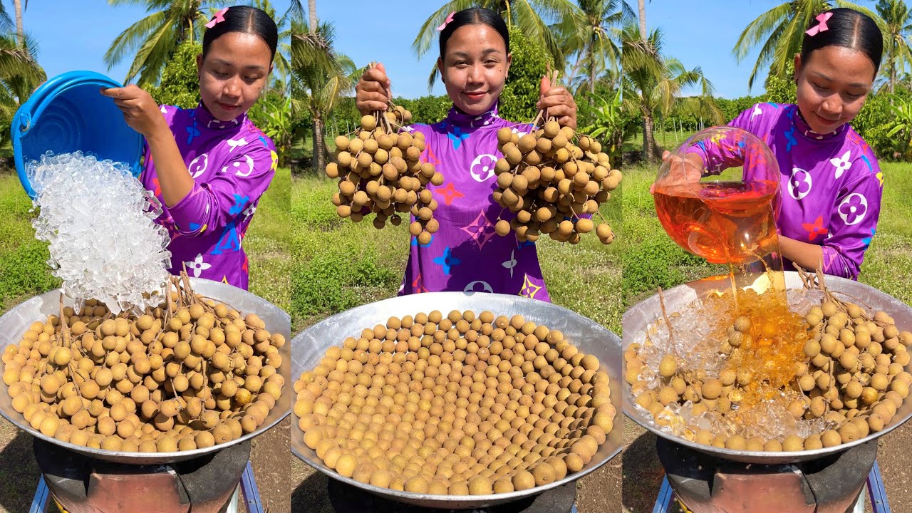 Easy longan jelly recipe, Amazing cooking skill, Fruit recipe, Street ...