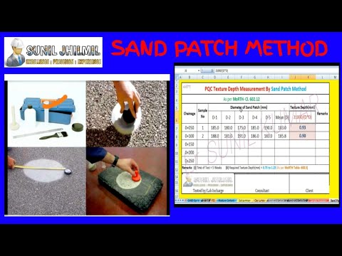 Sand Patch Method #pqctest #pqctining #tiningdepth # ...