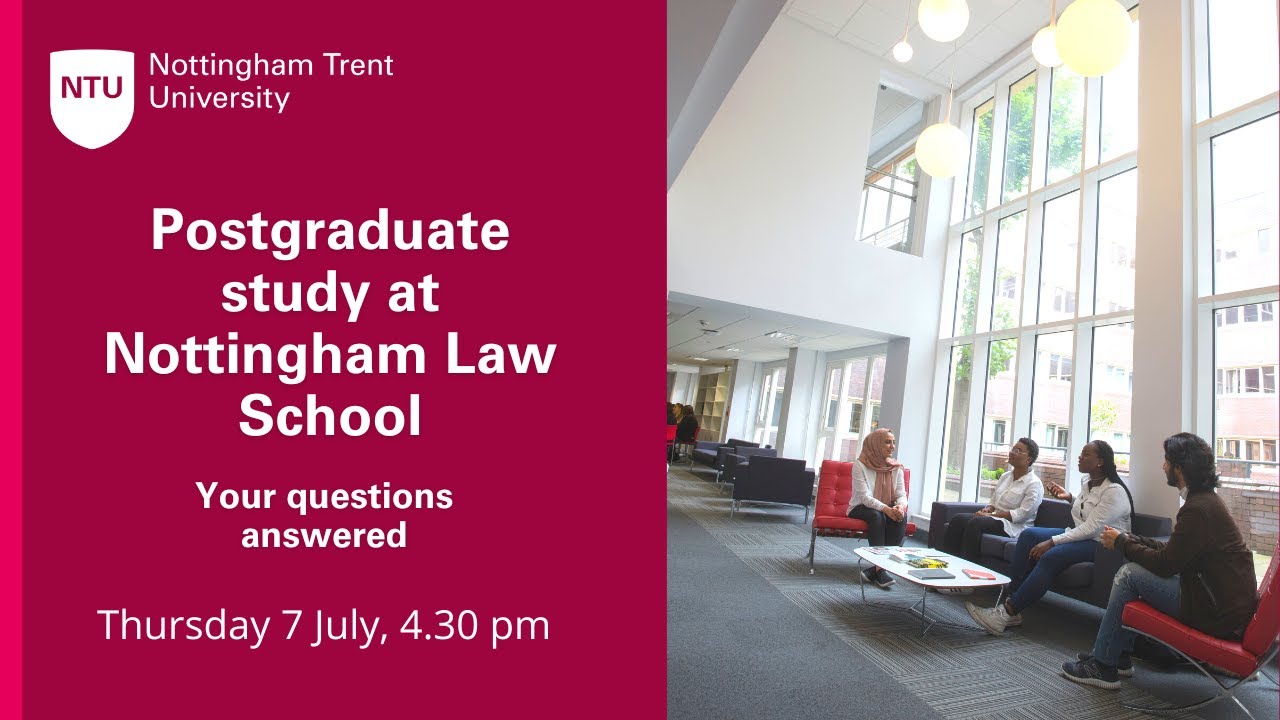 Postgraduate Study at Nottingham Law School - YouTube