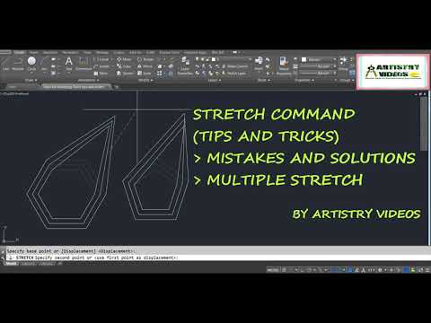 TOPIC 4.4 AutoCAD STRETCH Command Tips and Tricks - YouTube