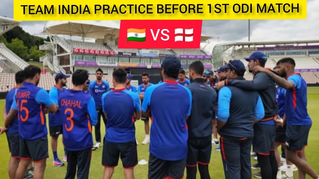 Team India practice session today before 1st Odi against England 2022 ...