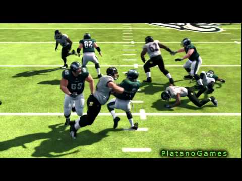 NFL 2012 Week 2 - Baltimore Ravens (1-0) vs Philadelphia Eagles (1-0) - 1st Half - Madden '13 - HD
