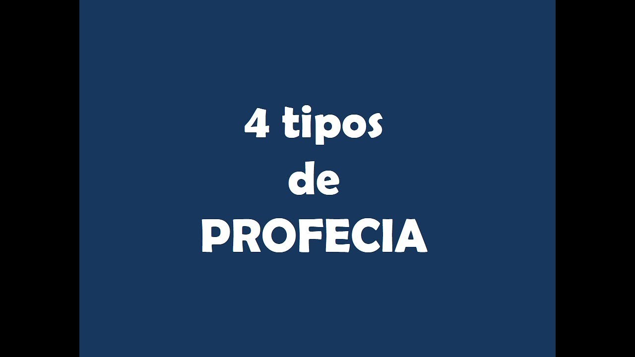 4 TIPOS DE PROFECIA | Por que Devemos Estudar as Profecias? - YouTube