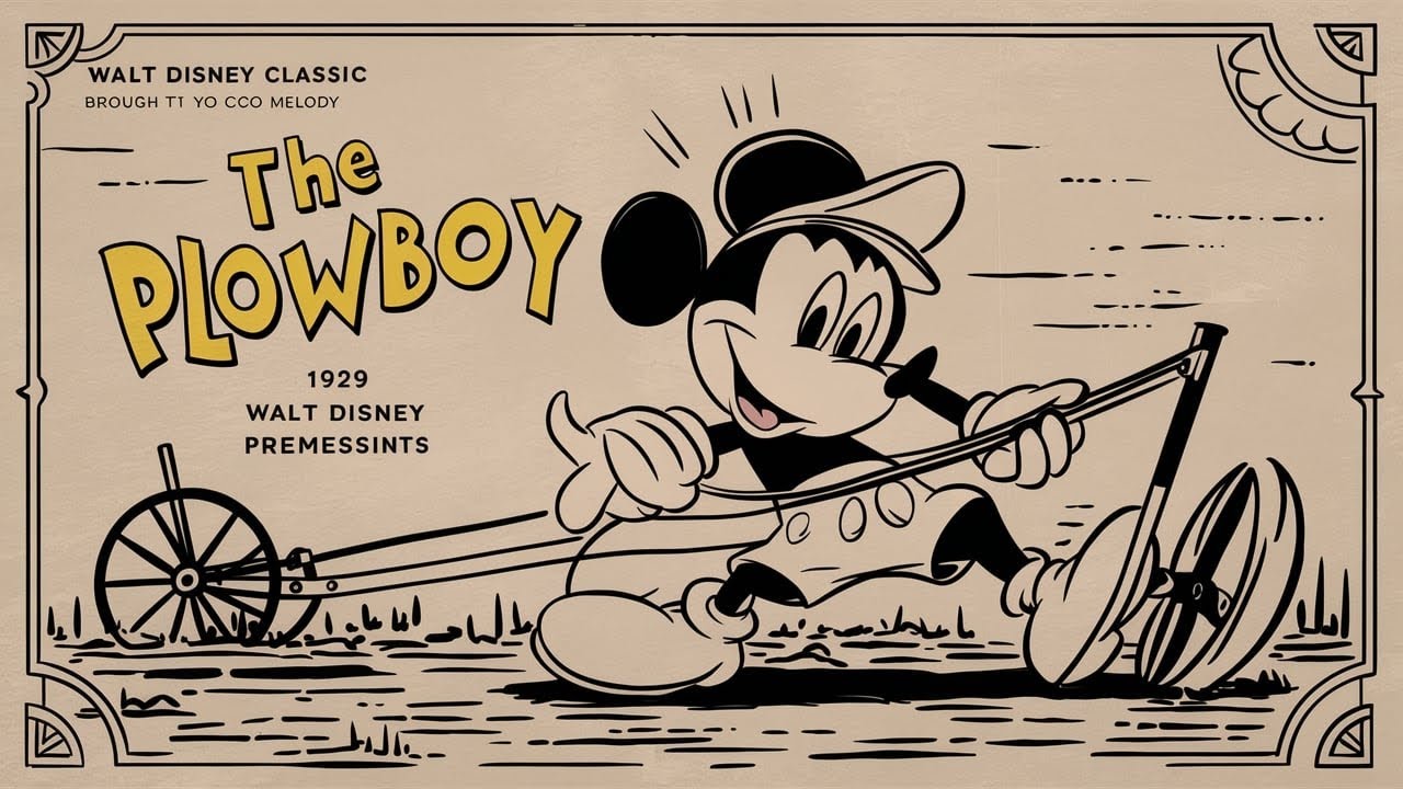 Mickey Mouse in The Plowboy | 1929 Walt Disney Classic Cartoon | Coco ...