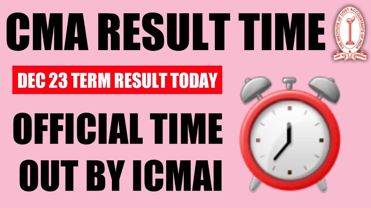 CMA December 2023 Result Declared | CMA Final & Inter Dec 23 Result ...