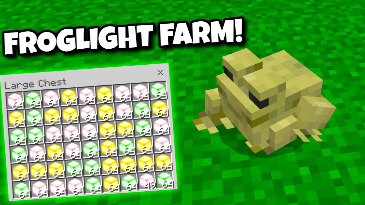 Froglight farm - MINECRAFT 1.19 BEDROCK - YouTube