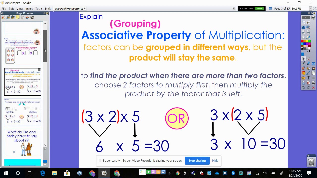 Associative Property of Multiplication - YouTube