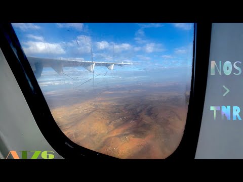 TSARADIA (Madagascar Airlines) ATR 72-600 Nosy Be to Antananarivo MADAGASCAR