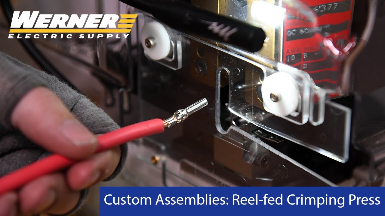 Custom Assemblies: Reel-fed Crimping Press - YouTube