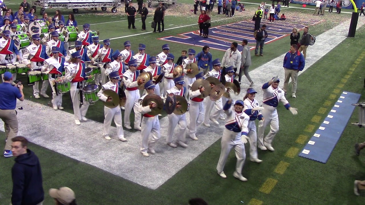 UF Gator Marching Band 12/29/18 - Peach Bowl Leaving the Stadium - YouTube