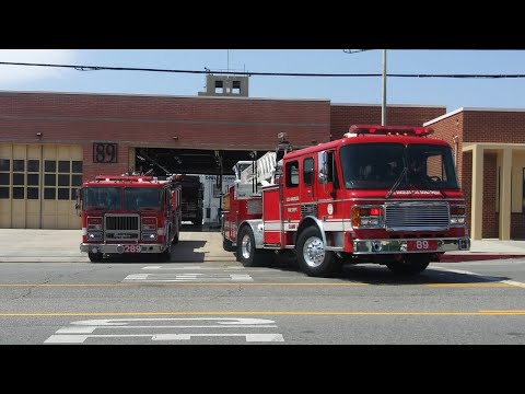 LAFD Light Force 89 Responding - YouTube