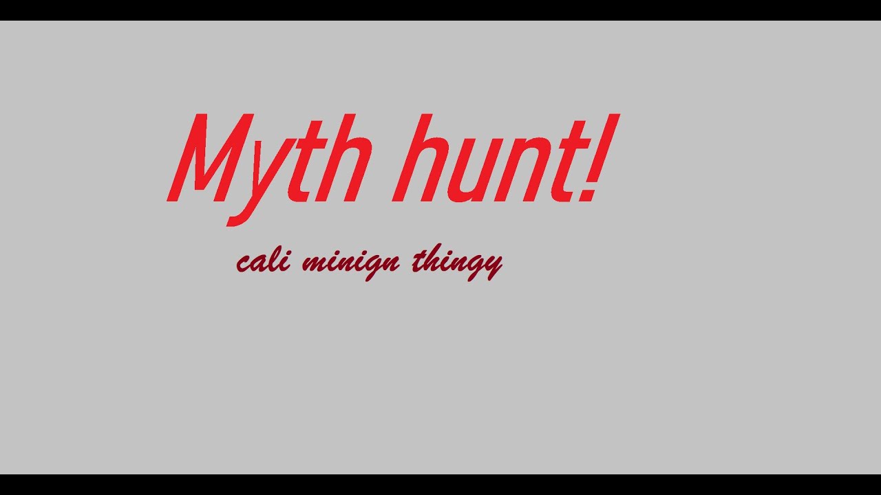 Cali mining myth - YouTube