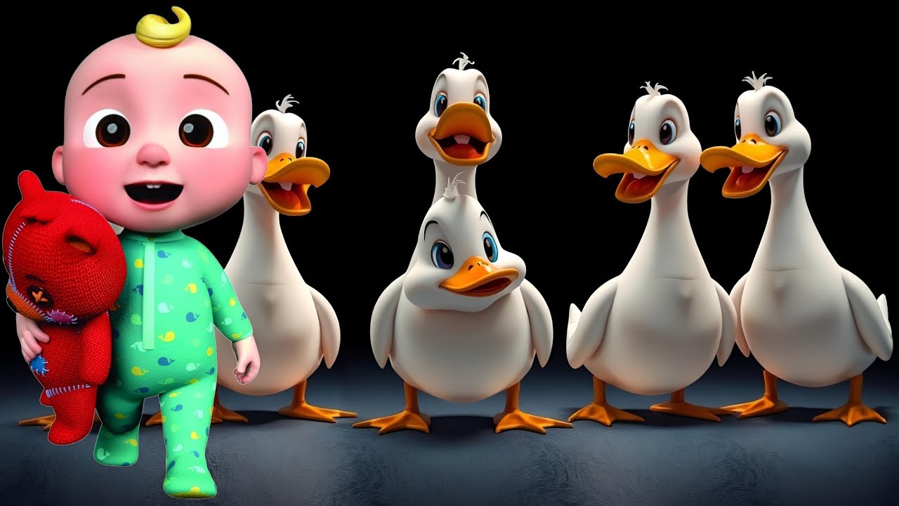 Five Little Duckies Out One Day | New Version 2025 🦆 | Nursery Rhymes ...