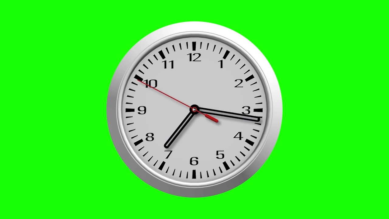 Green Screen Clock || Clock Time Lapse Animation || VFX Effects - YouTube