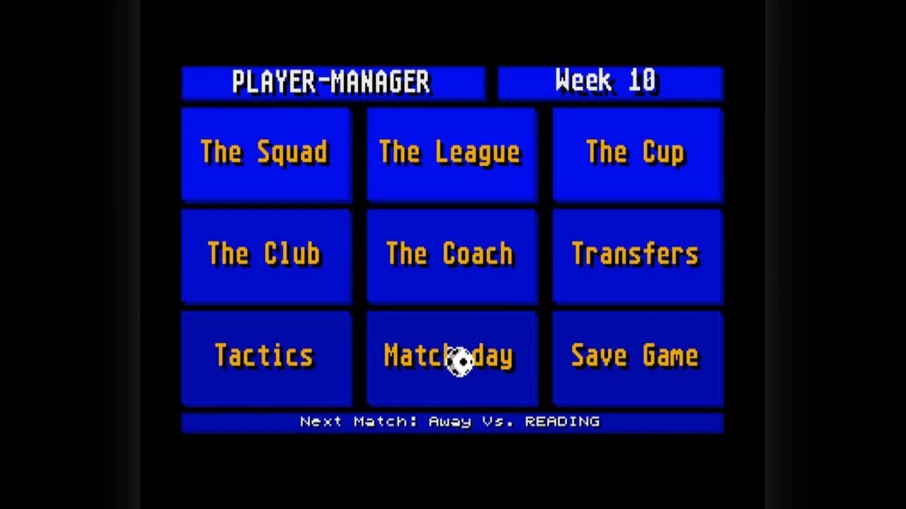Player Manager Longplay (from 1990 to 2001) - Amiga version - YouTube