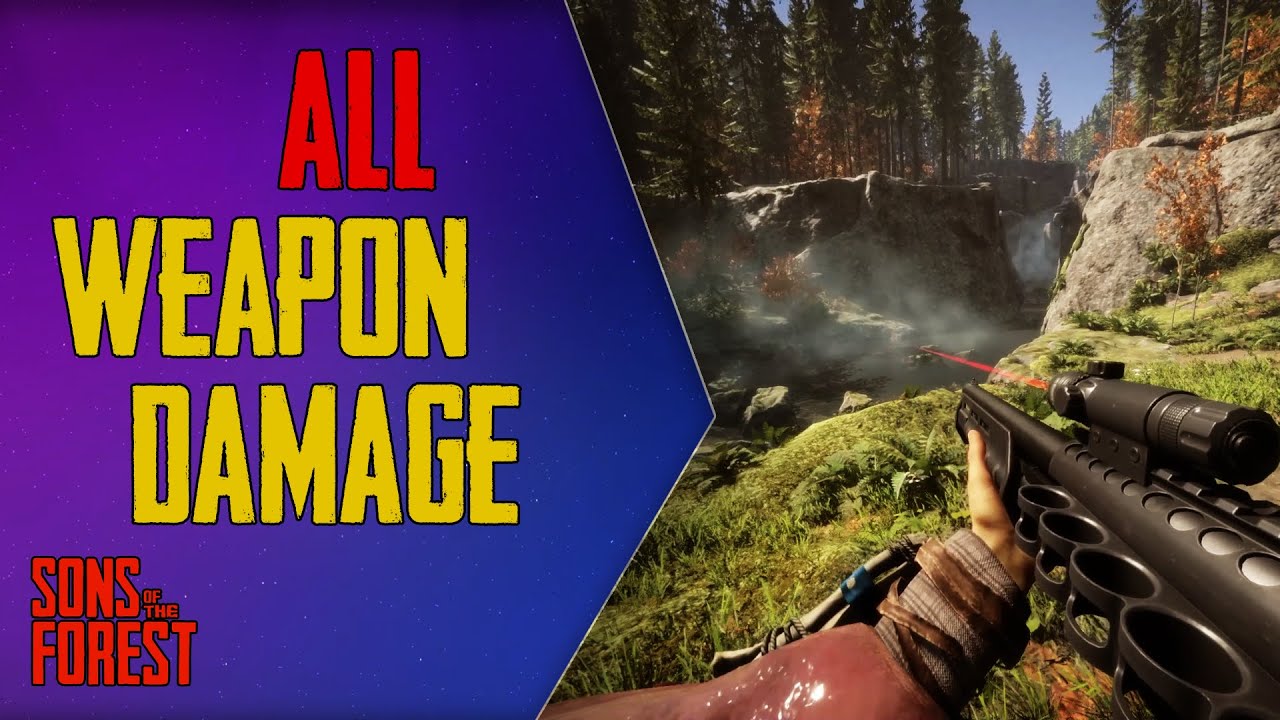 EXACT Damage Values of all Weapons in Sons of the Forest - YouTube