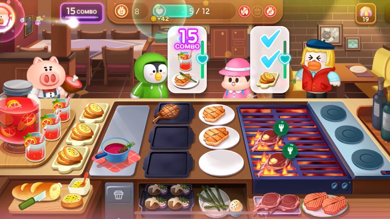 [Gameplay] Line Chef：Steak House 19-1 - YouTube