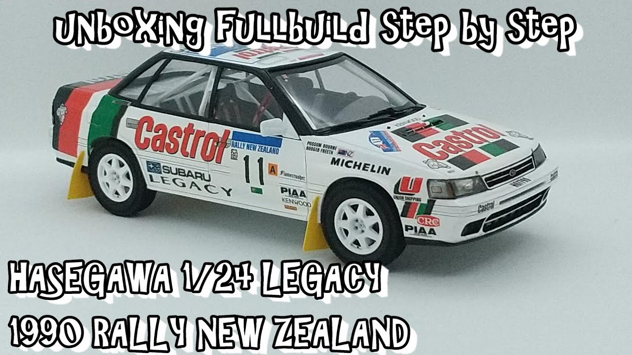 unboxing fullbuild HASEGAWA 1/24 LEGACY RS 1990 RALLY NEW ZEALAND Scale ...