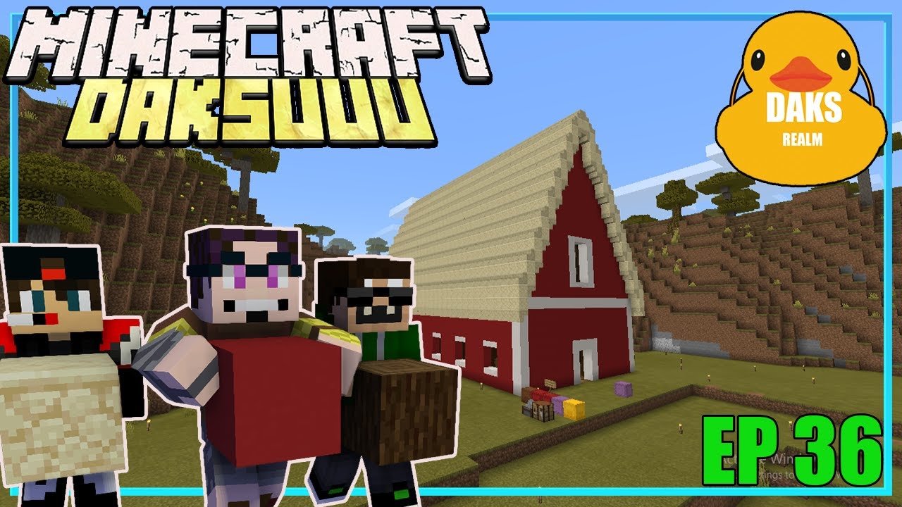 MINECRAFT DAKS REALM EP 36 | Building Barn (TAGALOG) - YouTube
