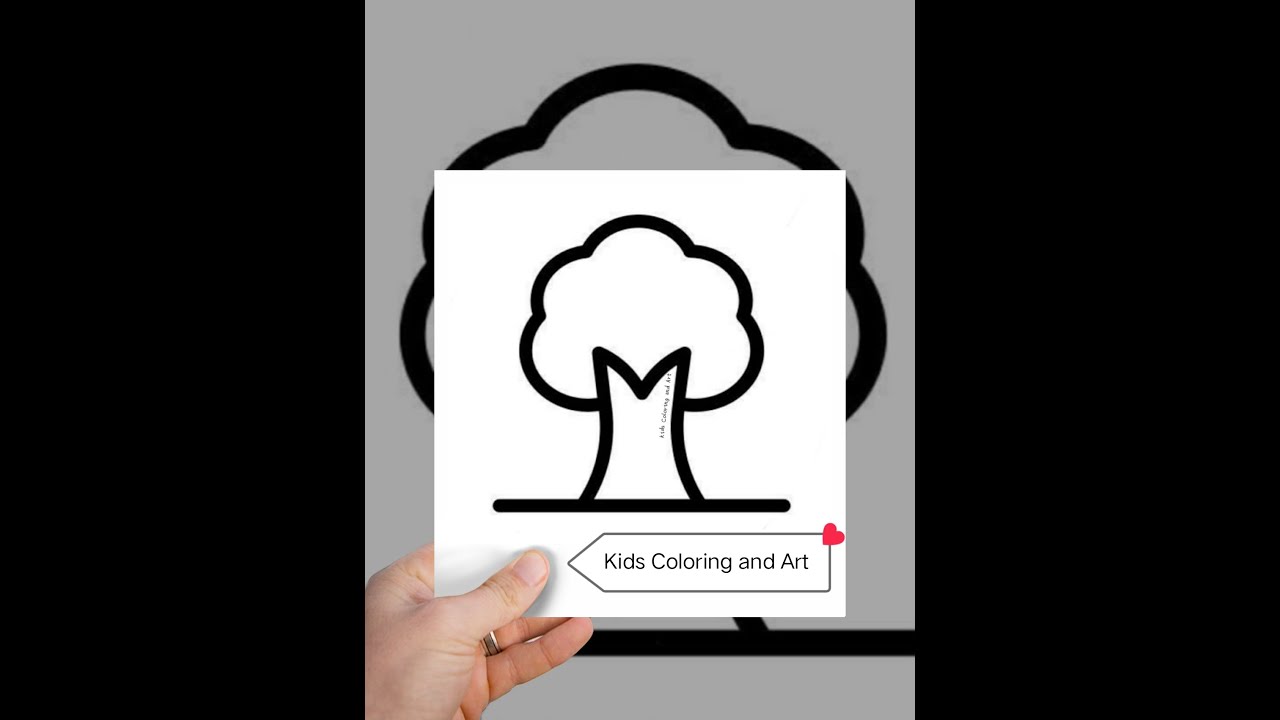 🌴 How to draw a cute tree for kids beginner and toddlers step by step ...
