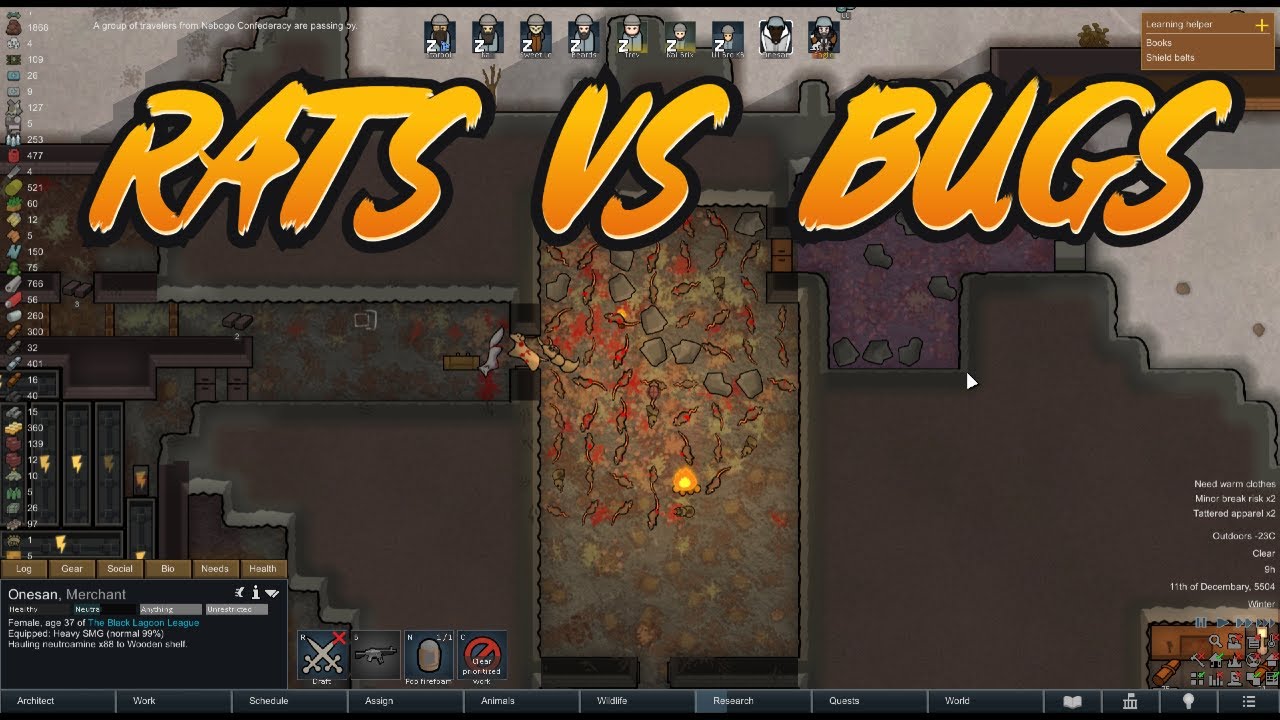 Rats VS Bugs - Rimworld - Ascendancy Series - Part 3 - YouTube