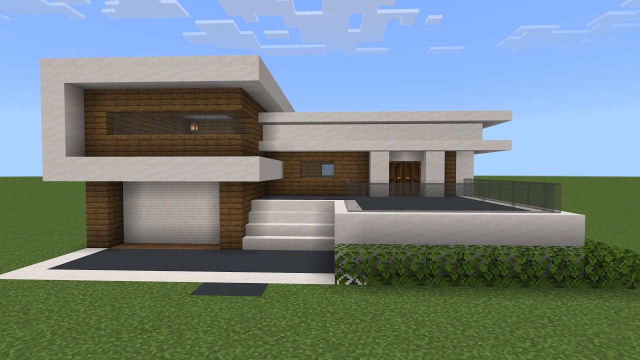 Minecraft Moderne Hus Minecraft: How To Build A Small & Easy Modern