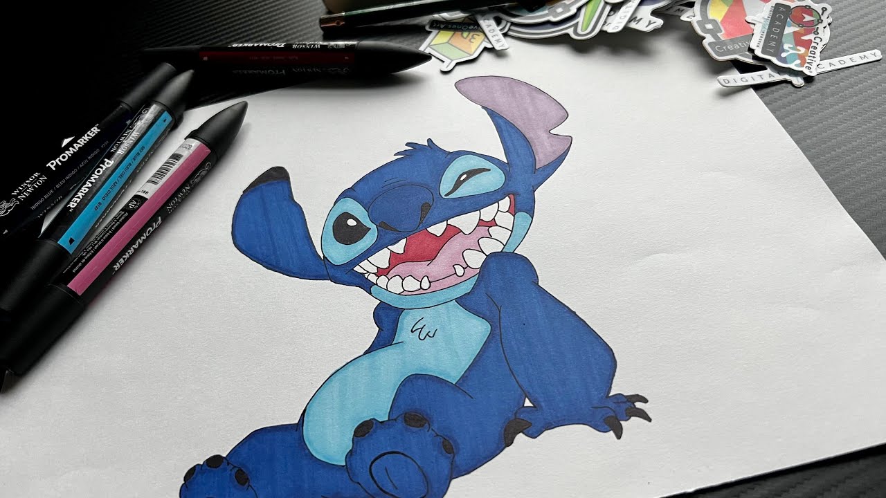 Drawing Stich on Paper tutorial. Traditional Art on Paper safe tutorial ...