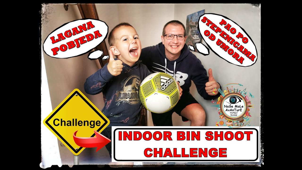 INDOOR BIN SHOOT CHALLENGE *pao po stepeništu od umora* - YouTube